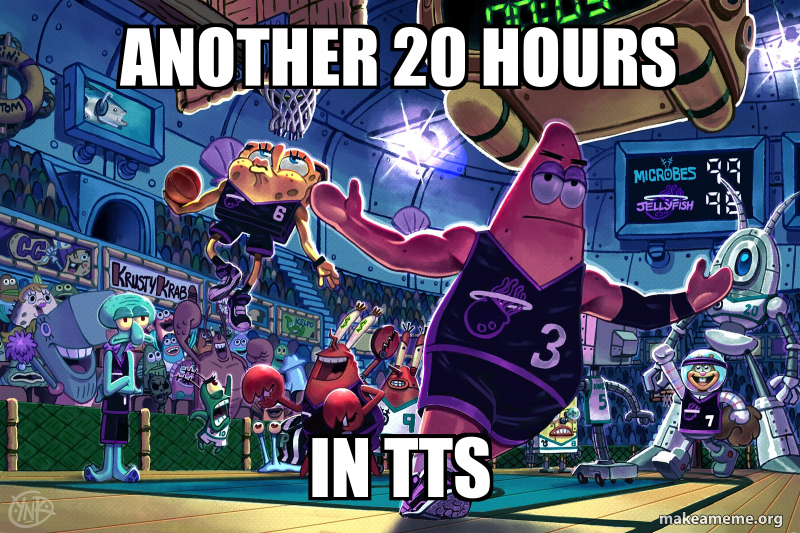 Another 20 Hours In TTs Meme Generator