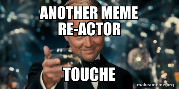 Another Meme Re-Actor touche - Great Gatsby Reaction - Leonardo ...