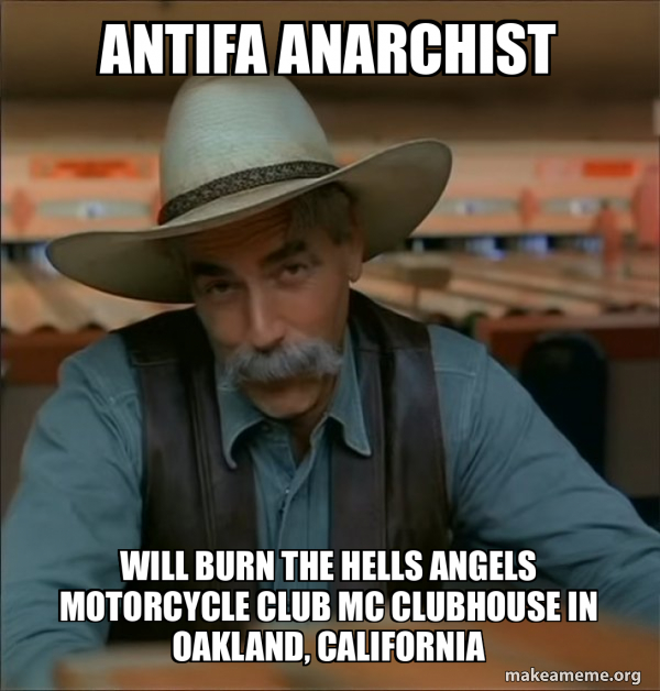 Antifa Anarchist will burn the Hells Angels Motorcycle Club MC ...