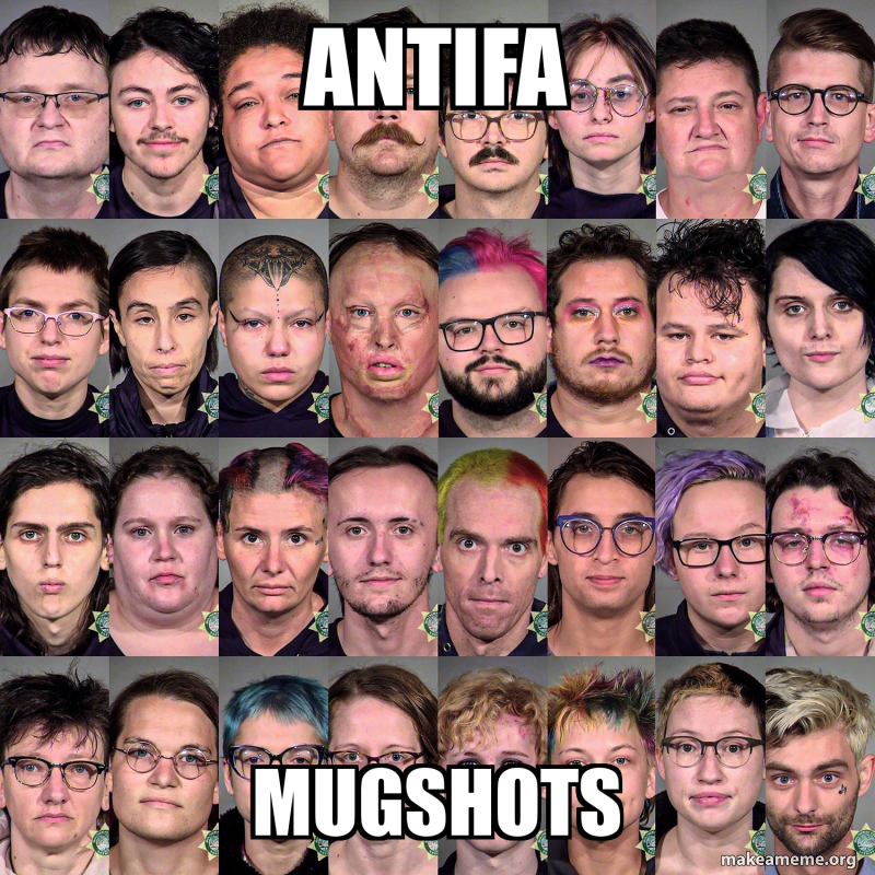 antifa mugshots Meme Generator