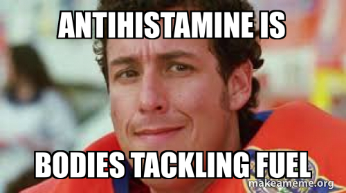 Antihistamine is BODIES tackling fuel Meme Generator