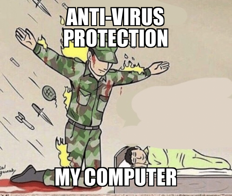 Anti-virus protection My computer - My computer in a nutshell Meme ...