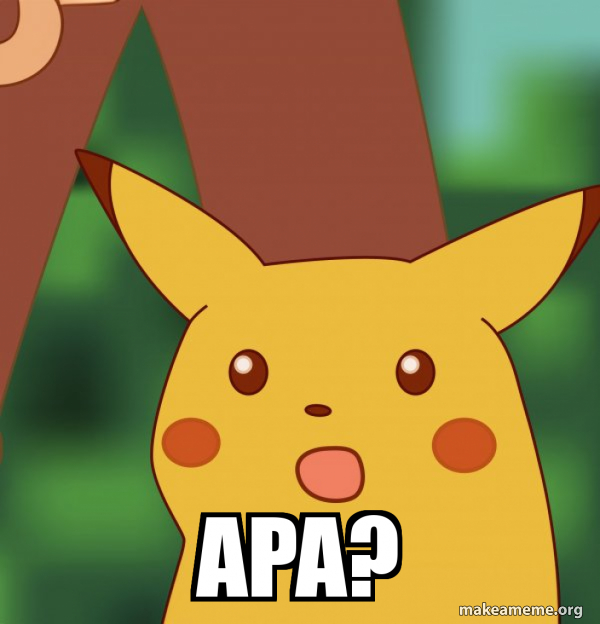 APA? - Surprised Pikachu Meme Generator