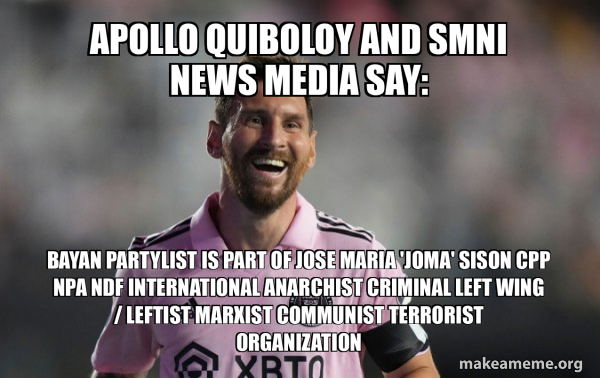 Apollo Quiboloy and SMNI News Media say: Bayan Partylist is part of ...