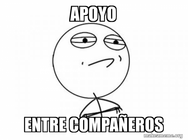 apoyo entre compañeros - Challenge Acccepted Meme Generator