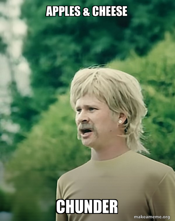 Apples & Cheese Chunder - Blink 182 WTF Meme Generator