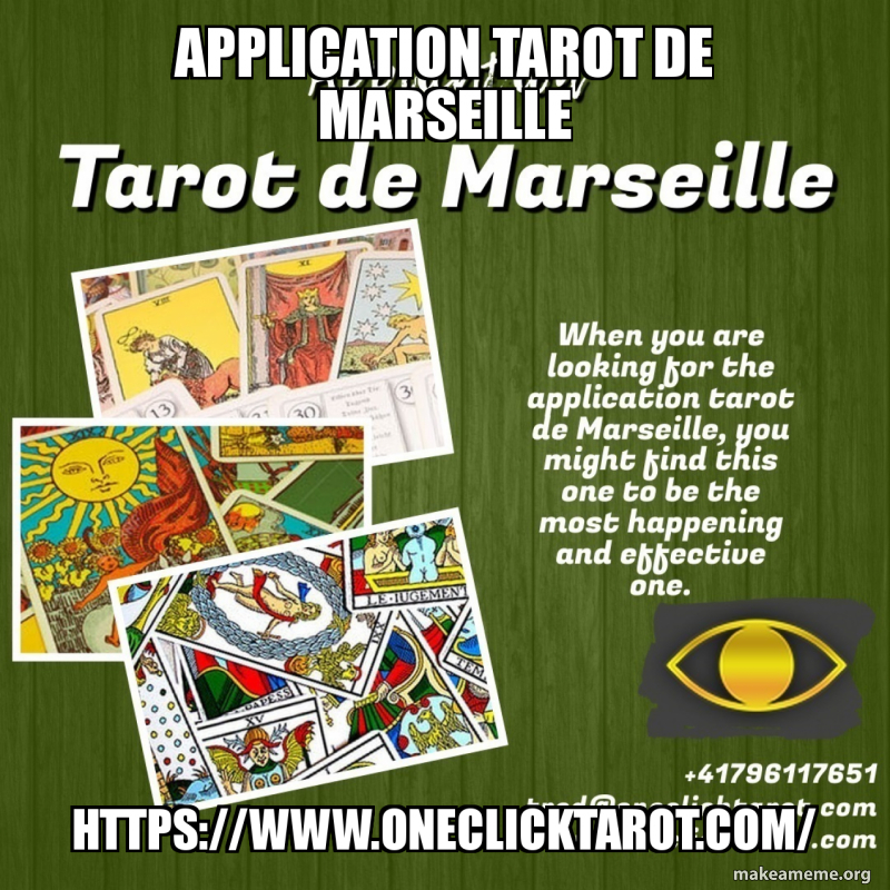 application tarot de marseille https://www.oneclicktarot.com ...
