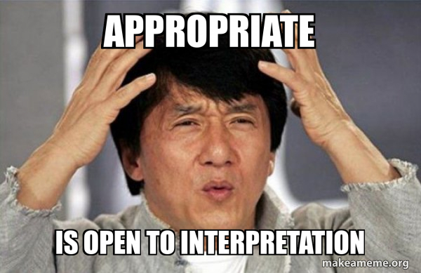 Appropriate Is open to interpretation - Jackie Chan Why? Meme Generator