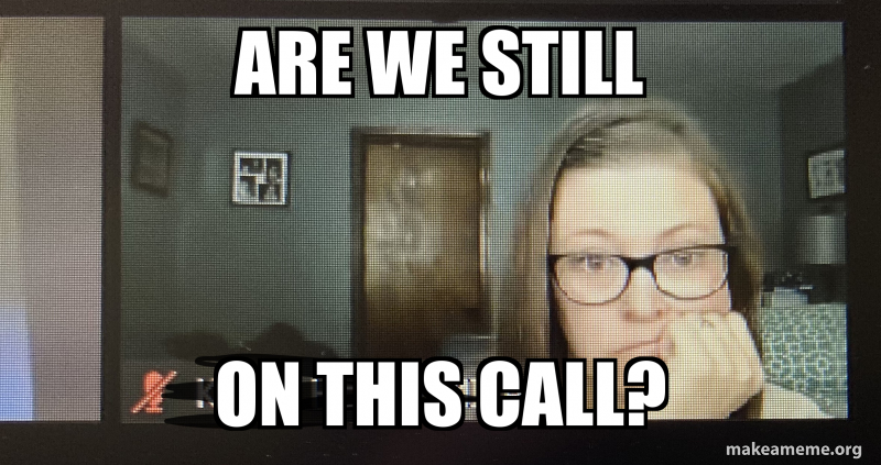 Are we still On this call? Meme Generator
