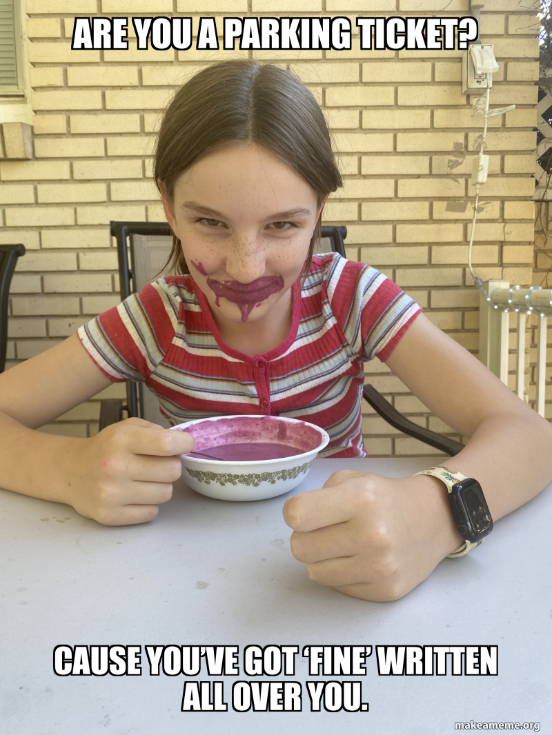 Are you a parking ticket? Cause you’ve got ‘fine’ written all over you ...