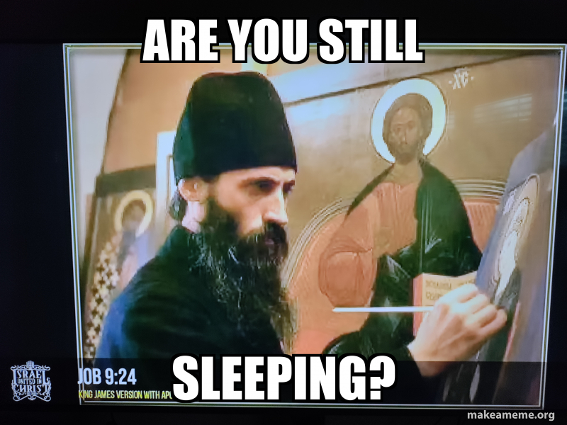 Are you still sleeping? Meme Generator