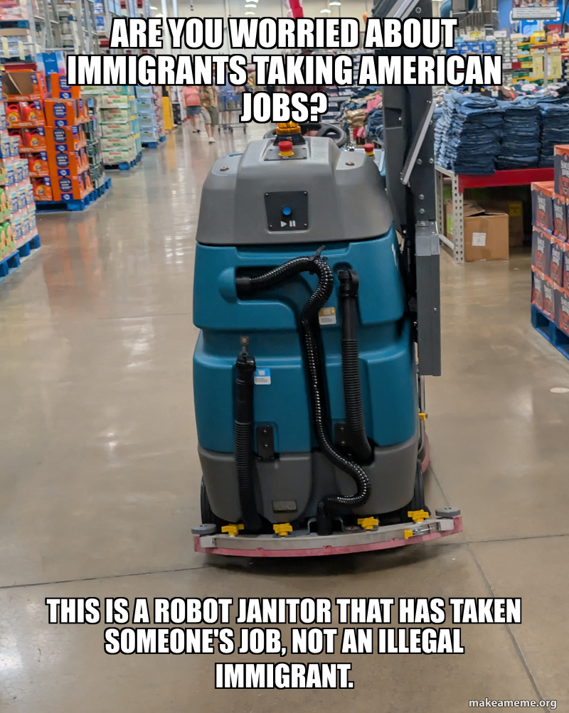 Are you worried about Immigrants taking American jobs? This is a robot ...