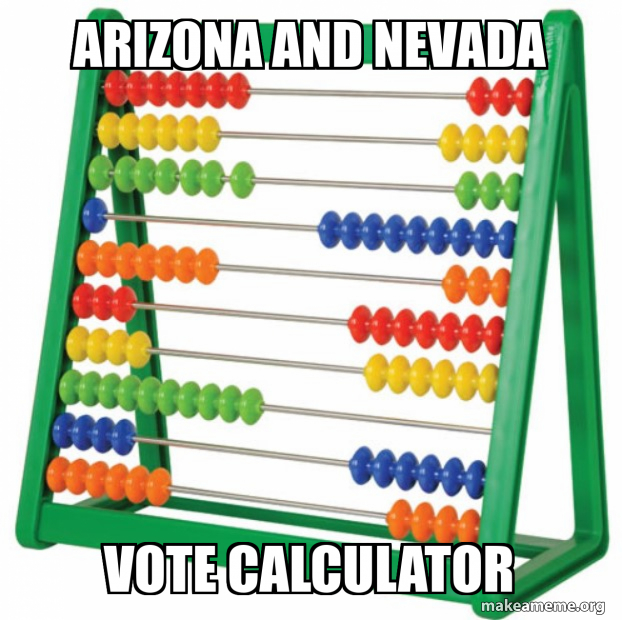 Arizona and Nevada Vote Calculator Meme Generator