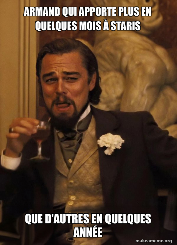 Armand qui apporte plus en quelques mois à staris que d'autres en ...