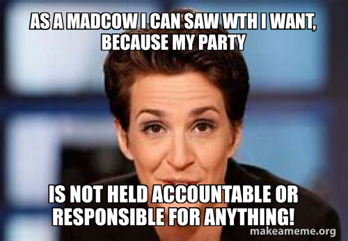 as a madcow I can saw wth i want, because my party is not held ...