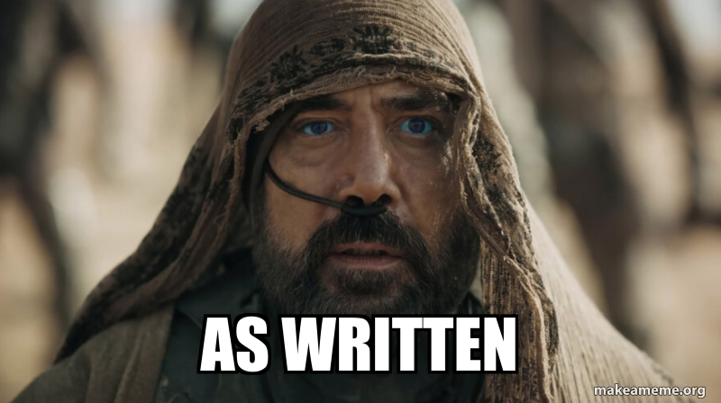 as written Meme Generator