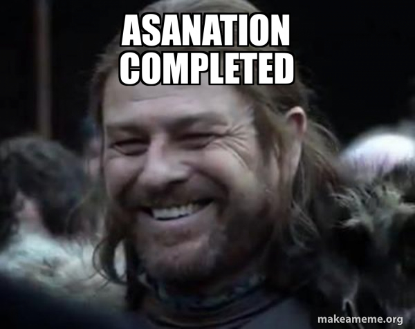 asanation completed - Happy Ned Stark Meme Meme Generator