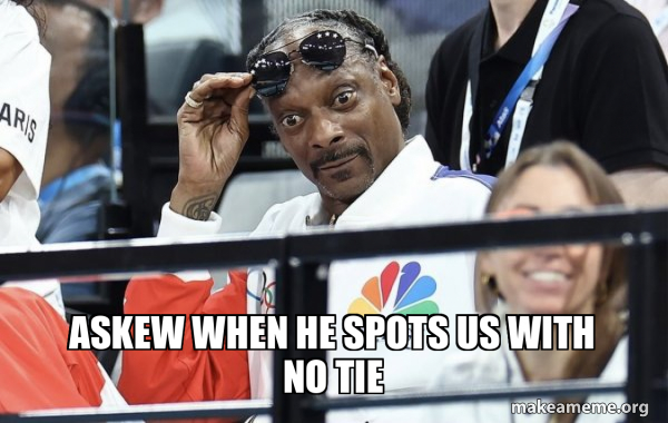 Askew when he spots us with no tie - Snoop Dogg Sunglasses at Olympics ...