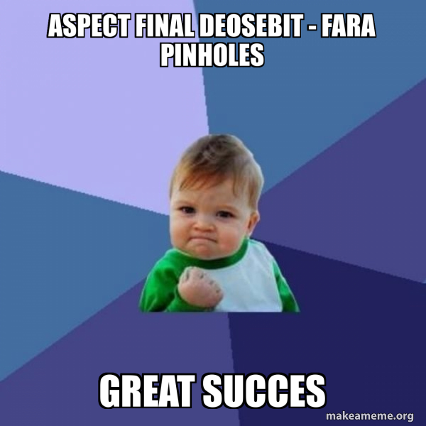 Aspect final deosebit - fara pinholes Great Succes - Success Kid Meme ...