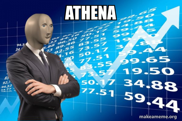 Athena - Stonks Only Go Up Meme Generator