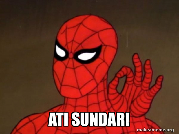 Ati sundar! - Spiderman - Care factor Zero Meme Generator