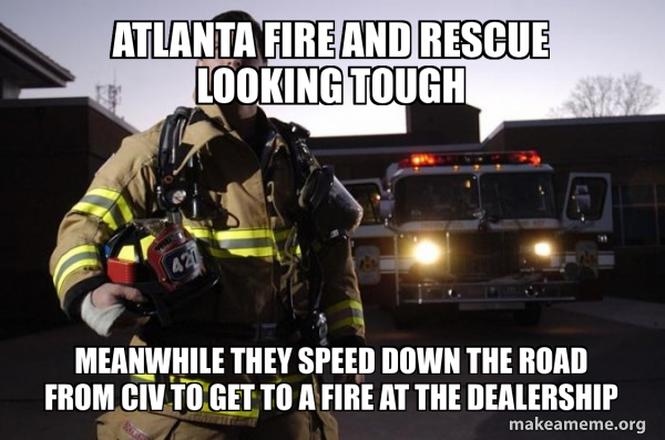 Atlanta fire and rescue looking tough meanwhile they speed down the ...