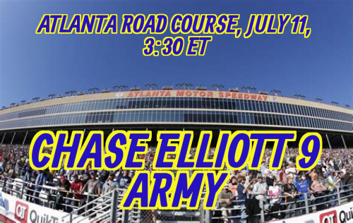 Atlanta road COURSE, July 11, 3:30 et chase Elliott 9 Army Meme Generator