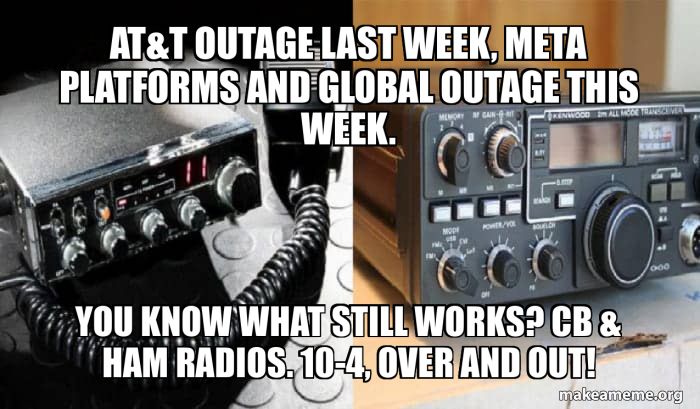 AT&T outage last week, Meta platforms and global outage this week. You ...