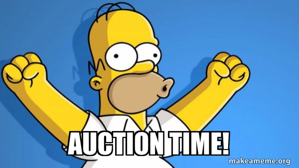 Auction time! - Happy Homer Meme Generator