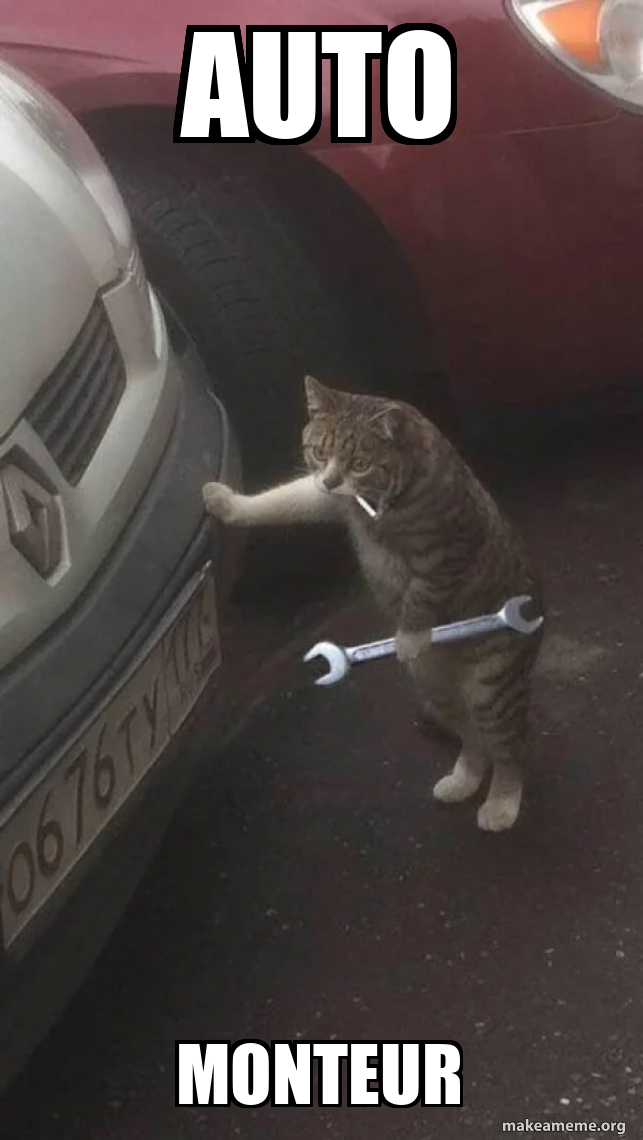 auto monteur - Mechanic Cat Meme Generator