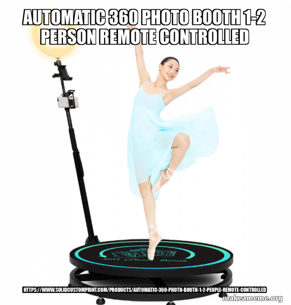 Automatic 360 Photo booth 1-2 Person Remote Controlled https://www ...