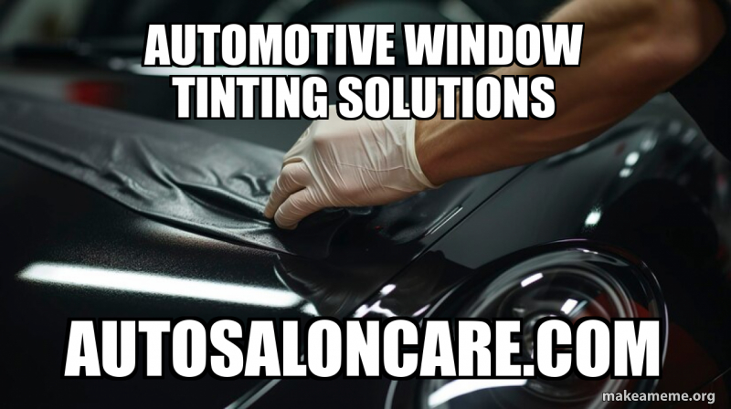 Automotive Window Tinting Solutions autosaloncare.com Meme Generator