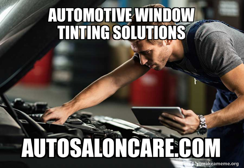 Automotive Window Tinting Solutions autosaloncare.com Meme Generator