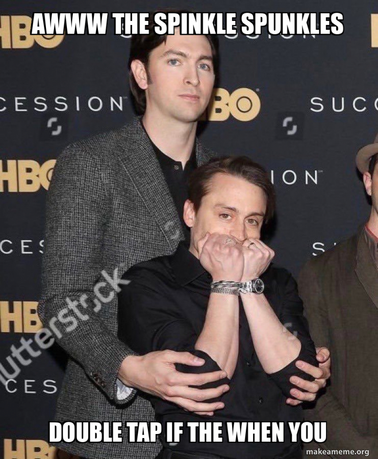 awww the spinkle spunkles double tap if the when you Meme Generator