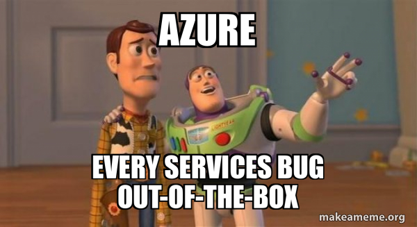 Azure Every services bug out-of-the-box - Buzz and Woody (Toy Story ...