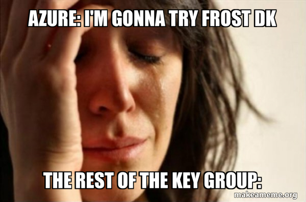 Azure: I'm gonna try Frost DK The Rest of the Key Group: - First World ...