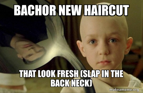 Bachor new haircut That Look Fresh (Slap in the back neck) - There is ...