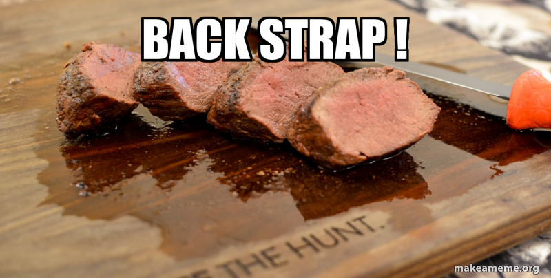 BACK STRAP ! Meme Generator