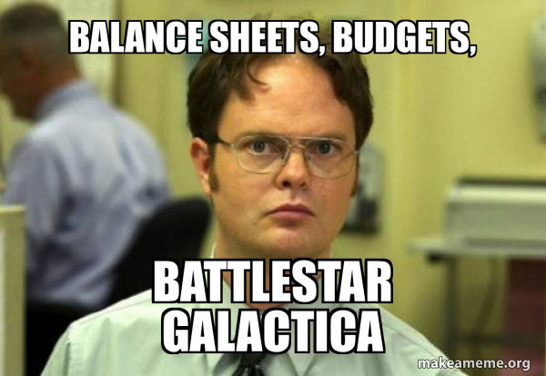 Balance Sheets, Budgets, Battlestar Galactica - Schrute Facts (Dwight ...