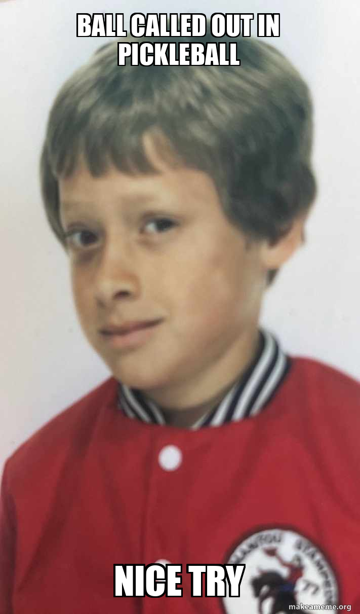 Ball called out in pickleball Nice try Meme Generator