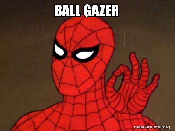 ball gazer - Spiderman - Care factor Zero Meme Generator