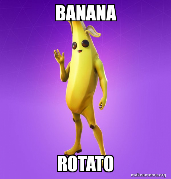 banana rotato - Peely Meme Generator