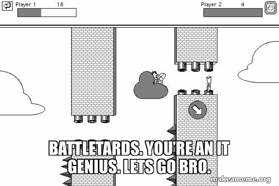 Battletards. YOU’RE an it GENIUS. Lets go bro. Meme Generator