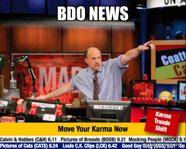 BDO News - Mad Karma with Jim Cramer Meme Generator