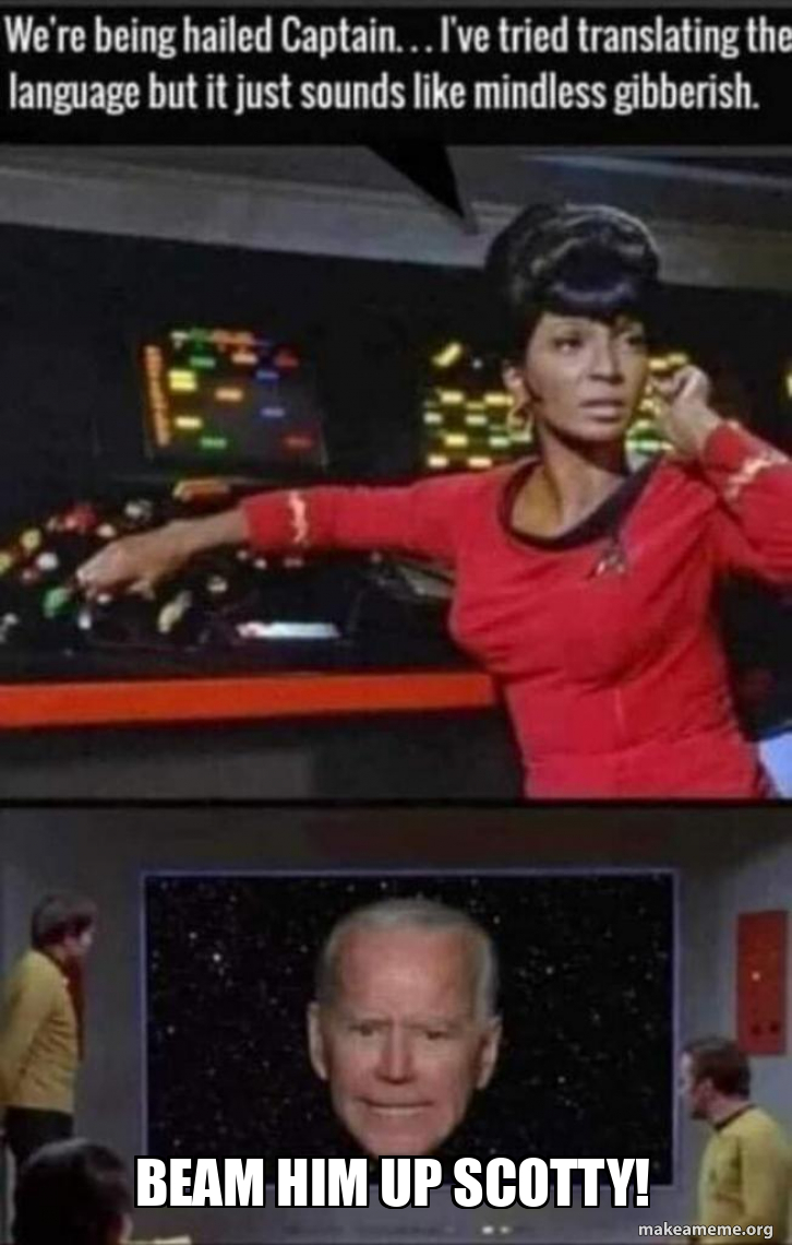 beam him up scotty! Meme Generator