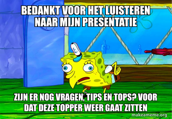 Bedankt Voor Het Luisteren Naar Mijn Presentatie Klantbeleving Bij De