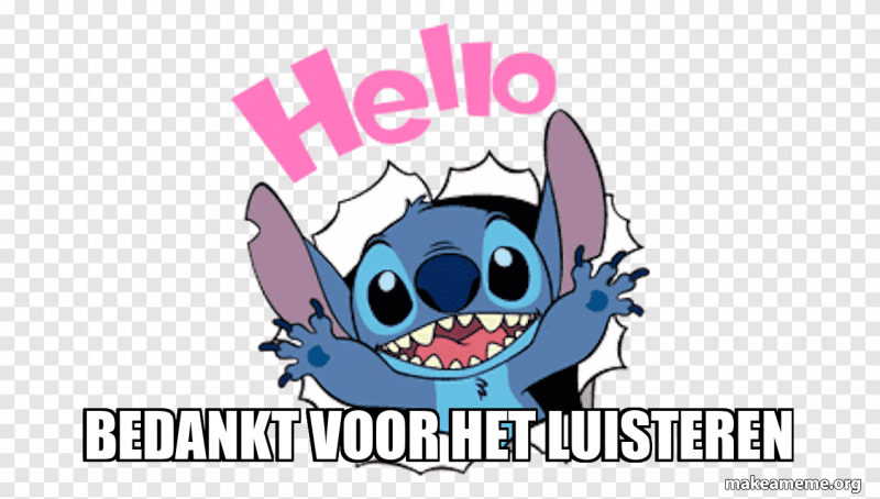 bedankt voor het luisteren Meme Generator