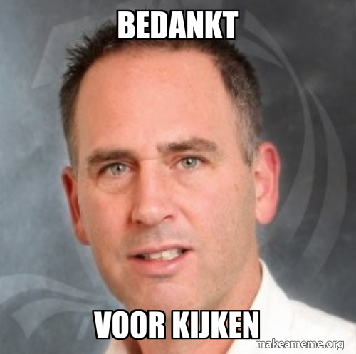 bedankt voor kijken Meme Generator