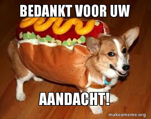 bedankt voor uw aandacht! Meme Generator