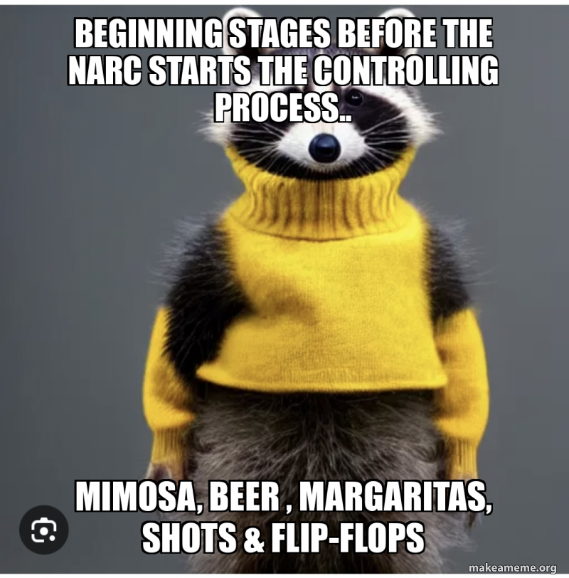 BEGINNING stages before the narc starts the CONTROLling process ...